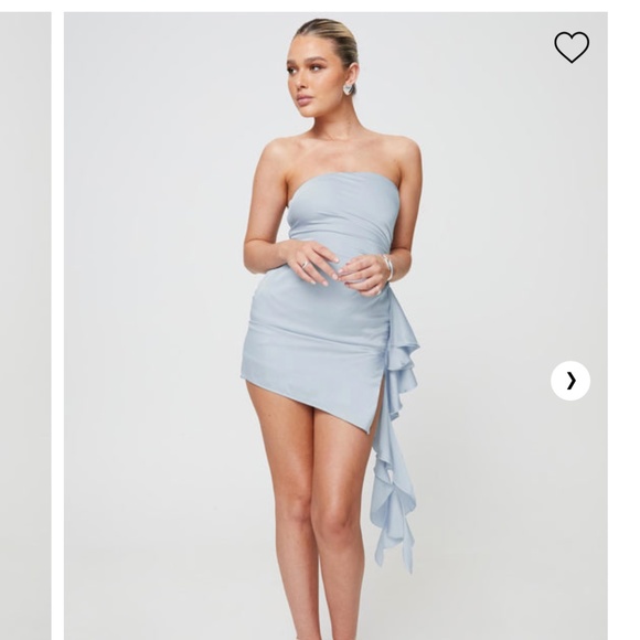 Princess Polly | Dresses | Callita Strapless Mini Dress Blue | Poshmark